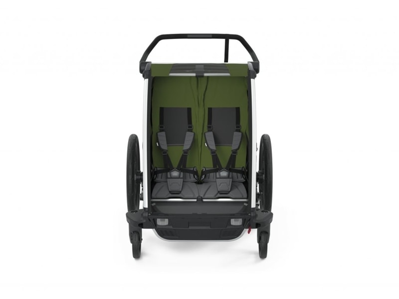 Cyklovozík Thule Chariot Cab 2-místný hliníková/cypřišové zelená ...